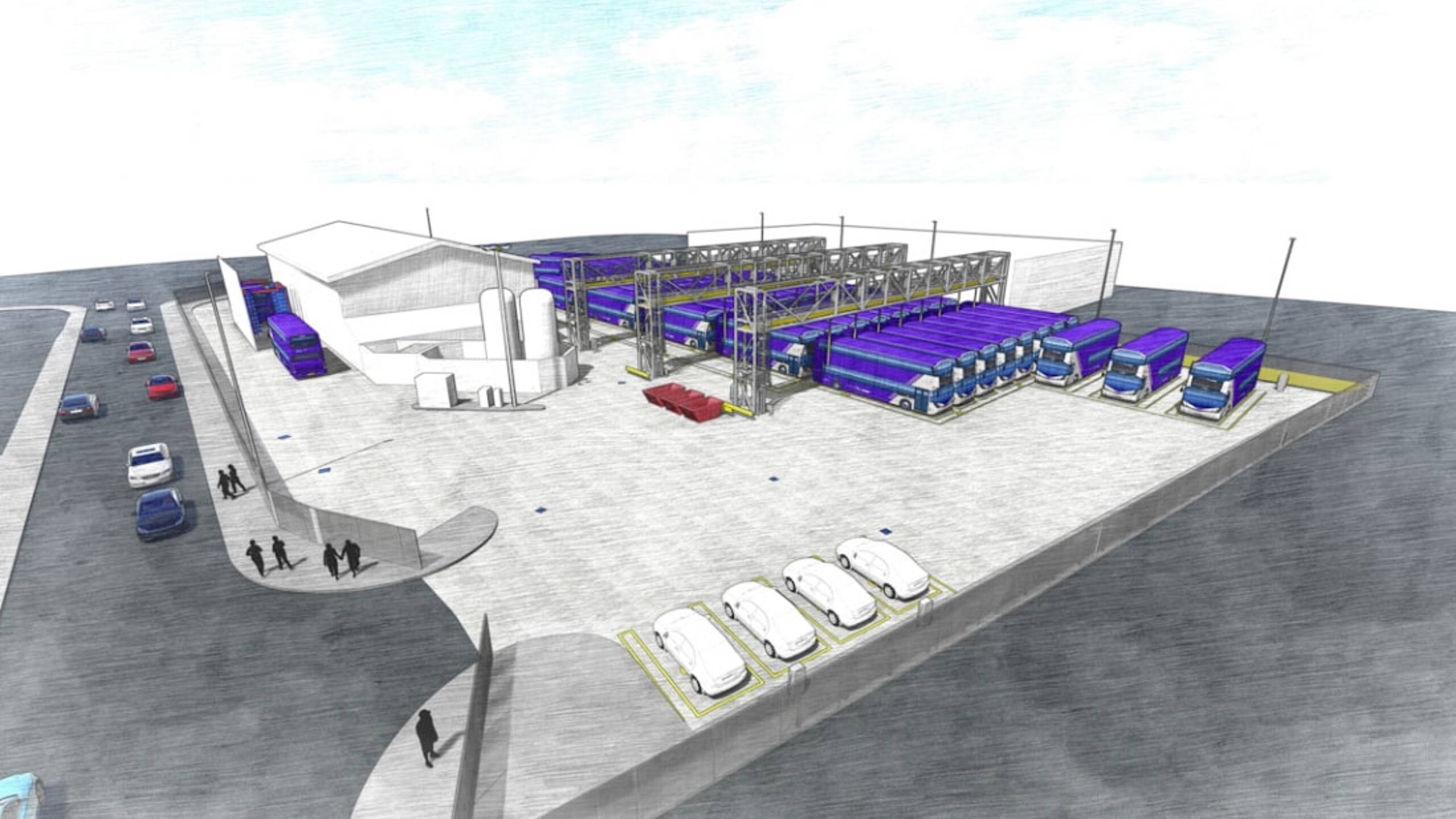 First Bus starts work on £59m electric bus project in West of England ...