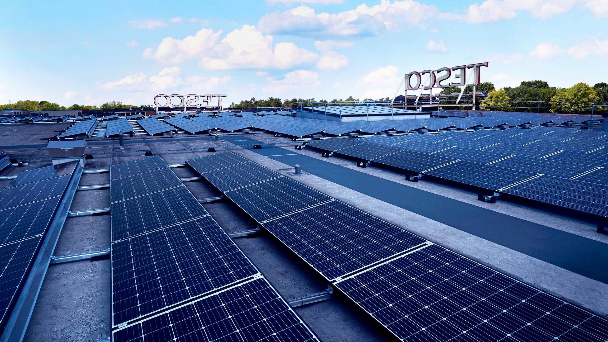 Tesco Boosts Renewable Capacity with 100-Store Solar Project
