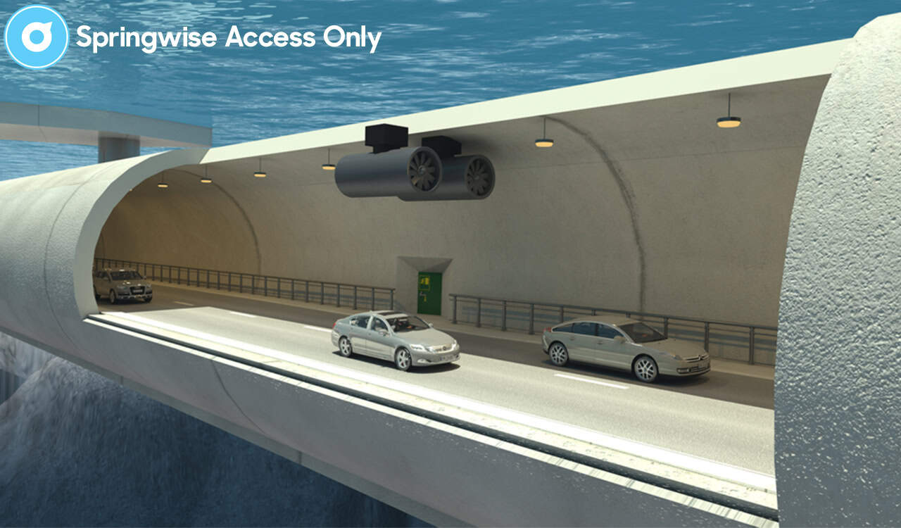 Floating underwater tunnel will improve traffic in Norway - Springwise