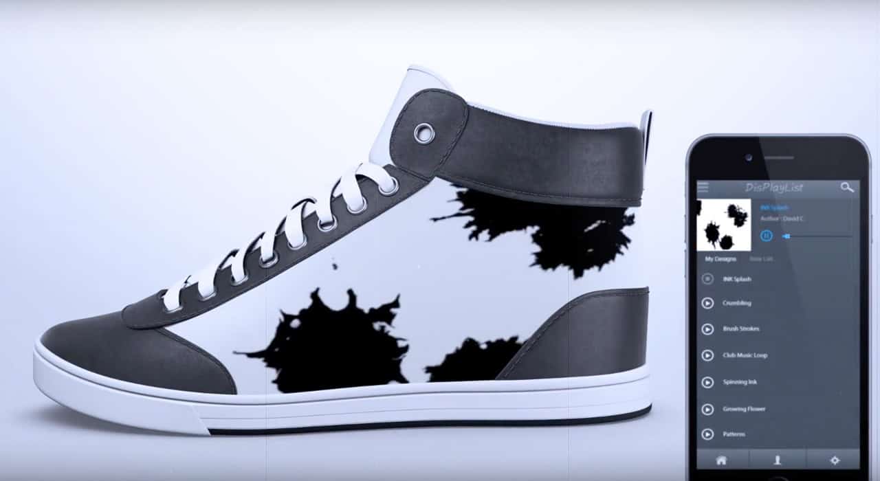 Sneakers display personalized animations on demand - Springwise